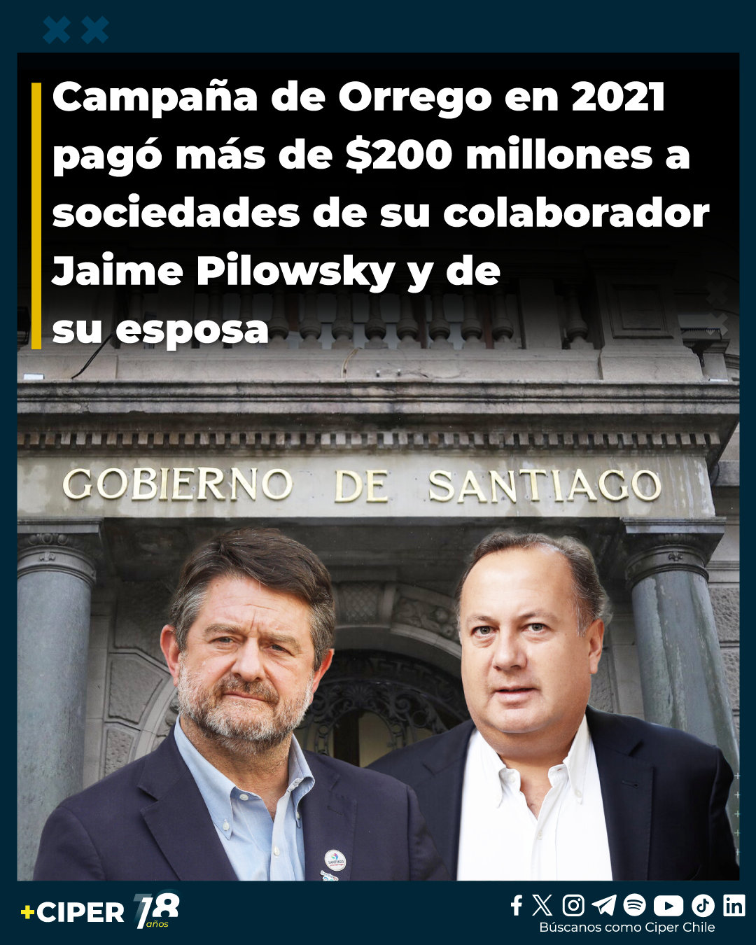 Campaña de Orrego en 2021 pagó más de $200 millones a sociedades de su ...